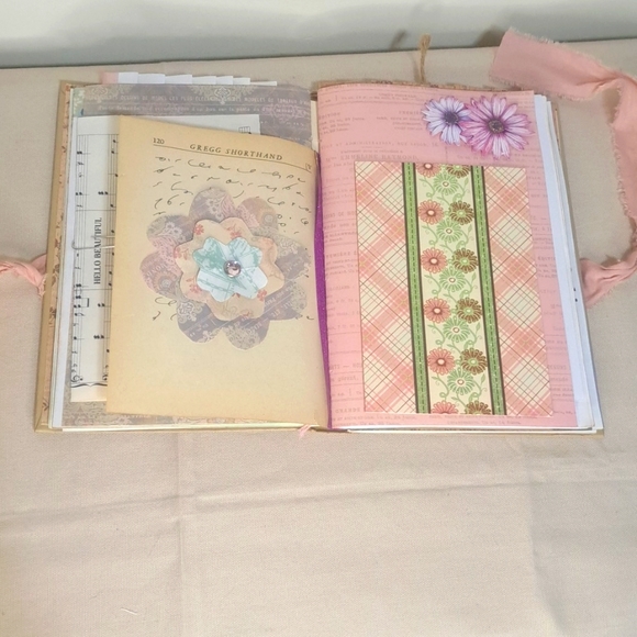 Hand Crafted | Other | Handmade Junk Journal Diary Memory Keepsake With ...